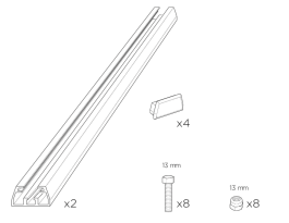 THULE Mounting Rails with Hardware