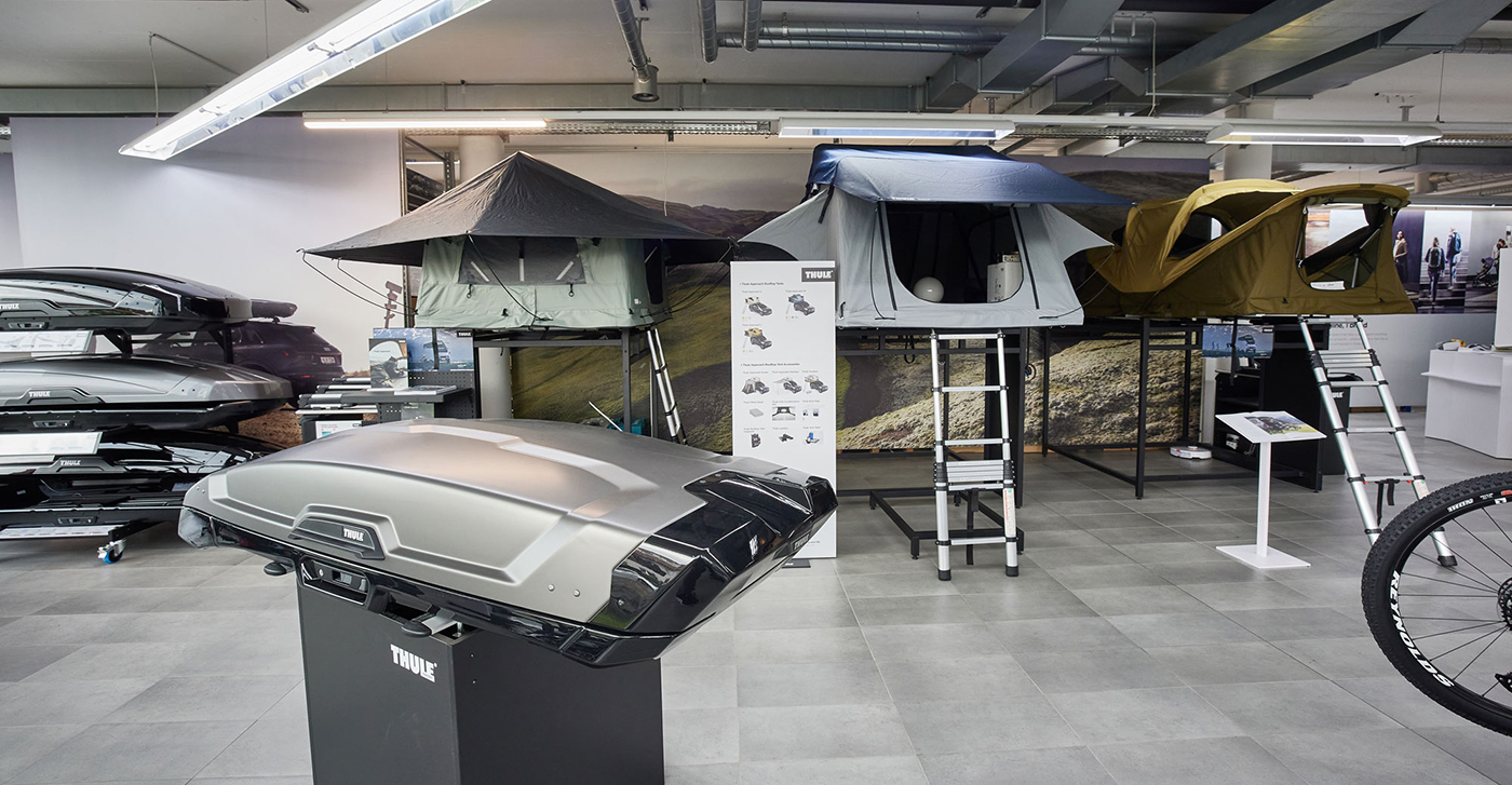 Showroom von Dachbox - dem Spezialist für Dachträger, Dachboxen und ...